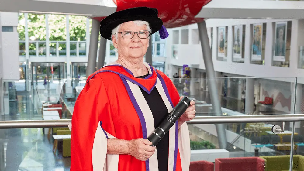 Solar energy pioneer accepts university honour