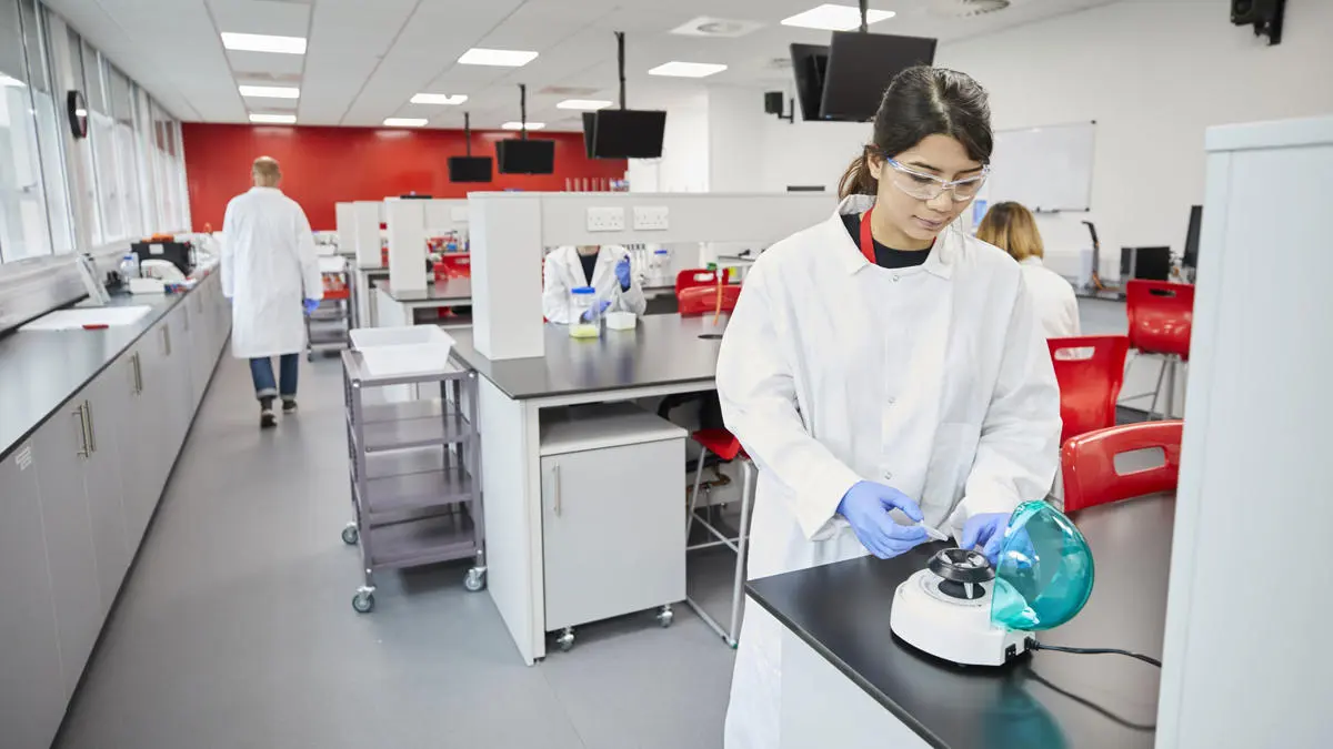 Biomedical science laboratories facility at Solent University