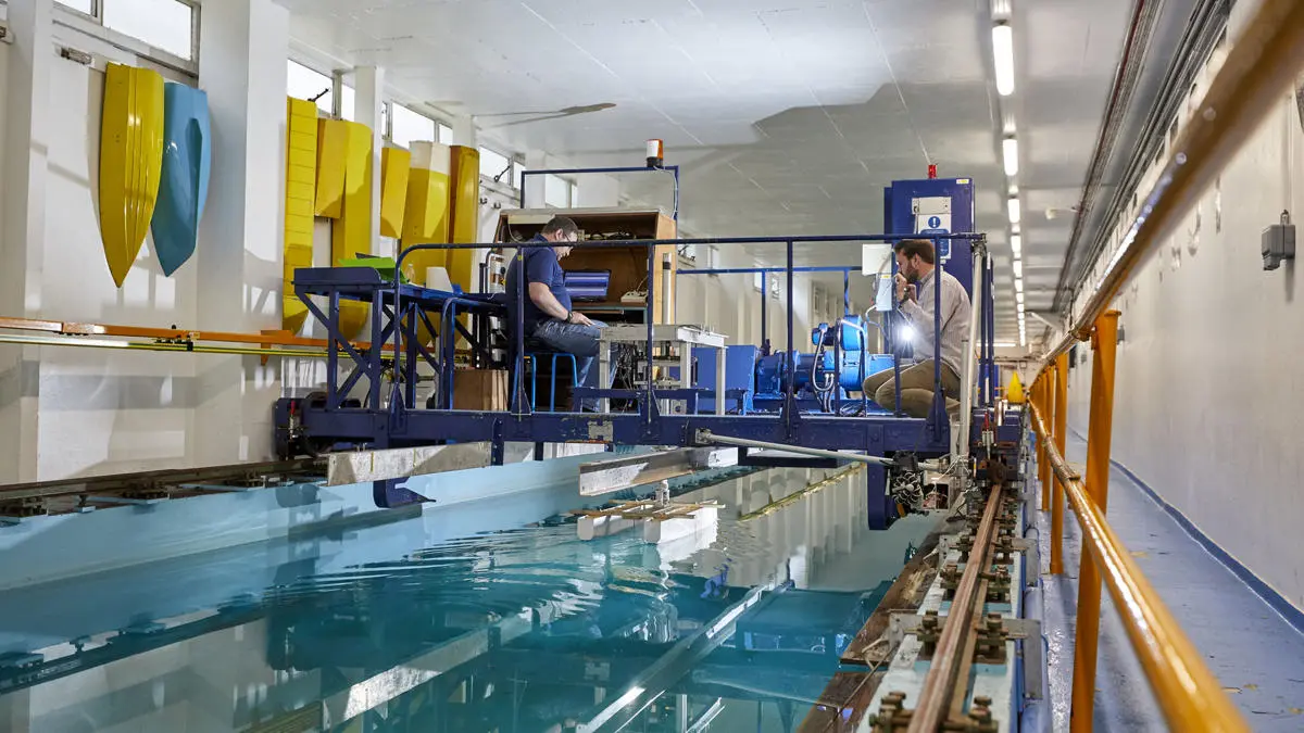 Towing tank at Solent University